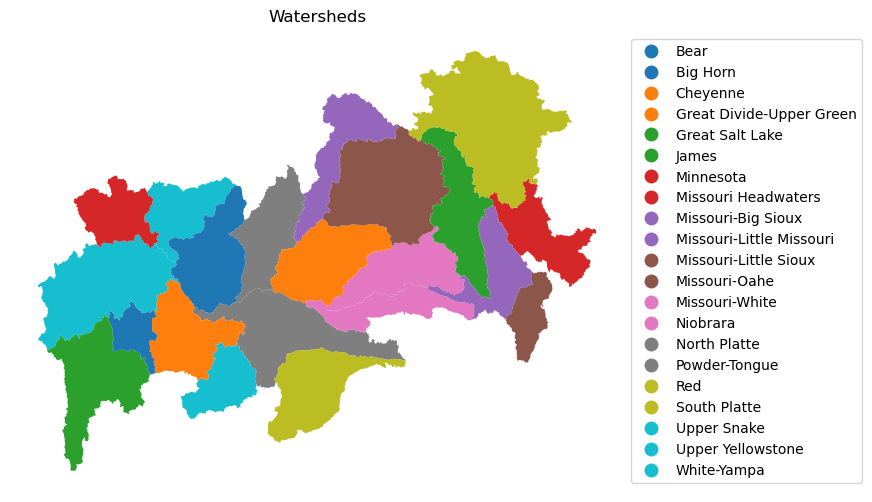 Watershed Boundaries by Hydrologic Unit Code (HUC) - ESIIL Data Library